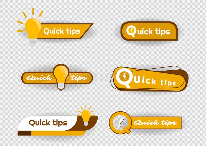 Quick Tips Vector Illustration Stock Vector - Illustration of info ...