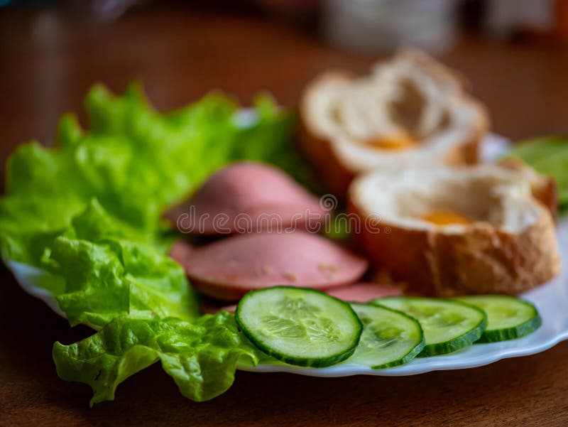 A Quick Traditional Student Breakfast. Stock Photo - Image of food ...