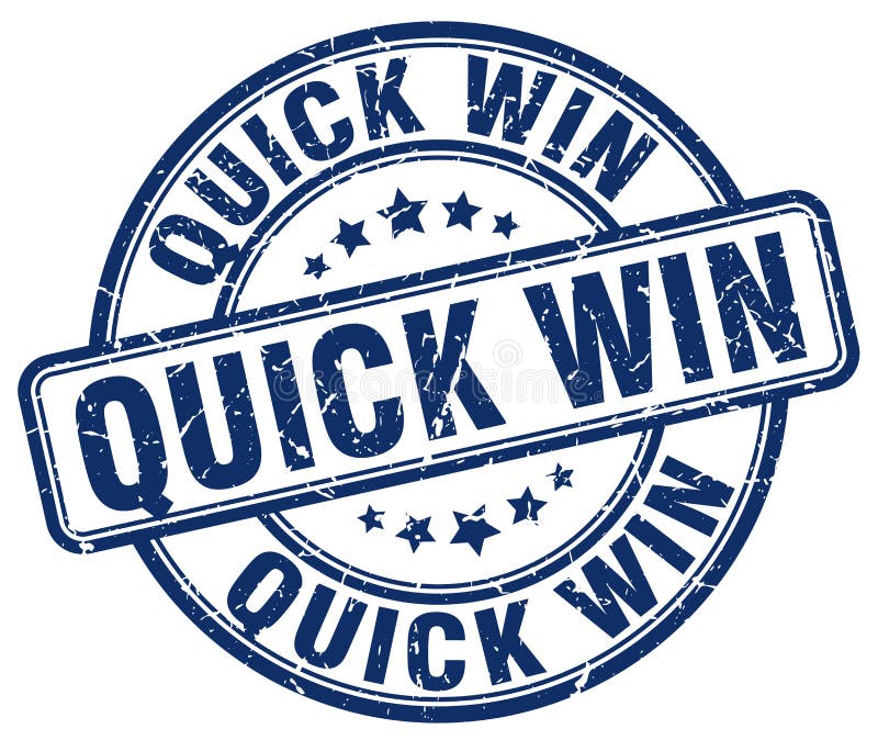 Quick win stamp stock vector. Illustration of succes - 85934271