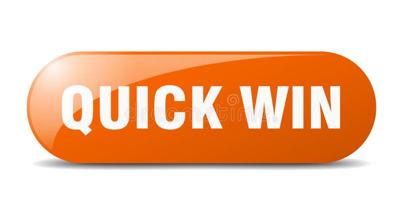 Quick Win Button. Quick Win Sign. Key. Push Button Stock Vector ...