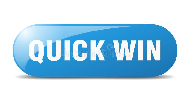 Quick Win Button. Quick Win Sign. Key. Push Button Stock Vector ...