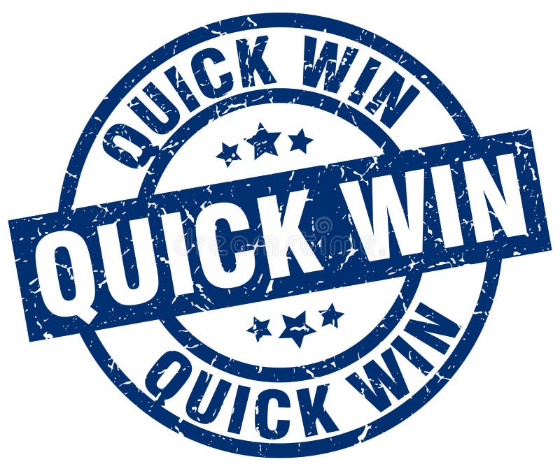 Quick win stamp stock vector. Illustration of label - 122121043