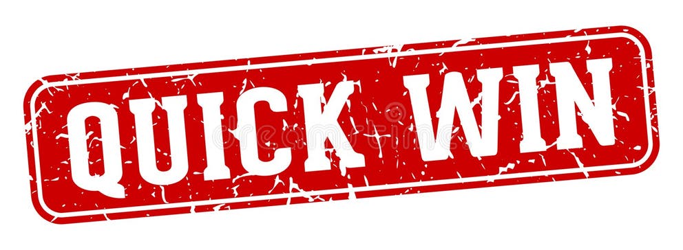 Quick Win Rectangular Sign. Quick Win Stamp Stock Vector - Illustration ...