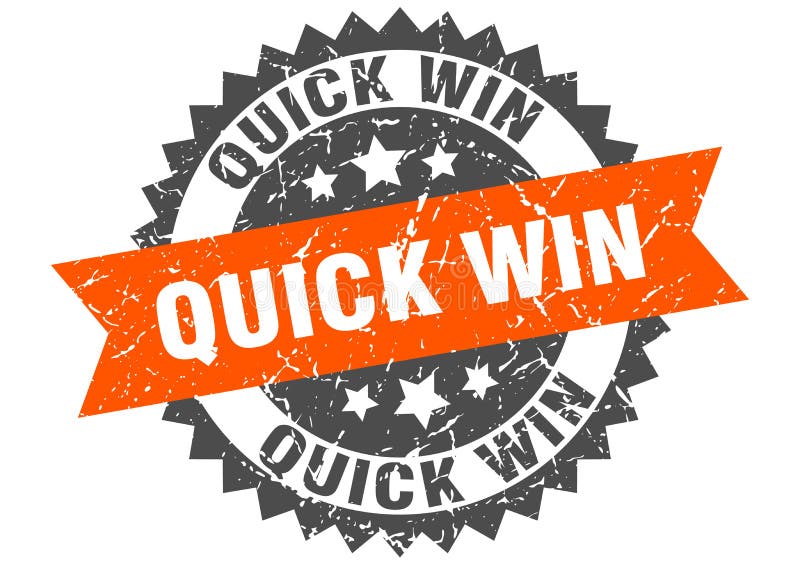 Quick Win Stamp. Quick Win Grunge Round Sign Stock Vector ...