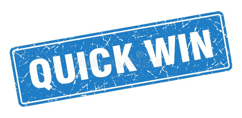 Quick Win Sign. Quick Win Grunge Stamp Stock Vector - Illustration of ...