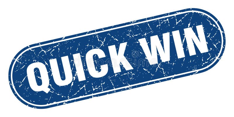 Quick Win Sign. Quick Win Grunge Stamp Stock Vector - Illustration of ...