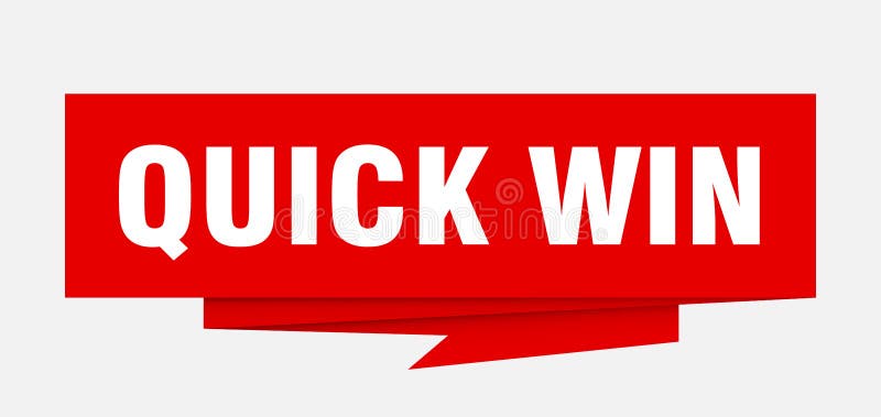 Quick win stock vector. Illustration of marker, origami - 124314880