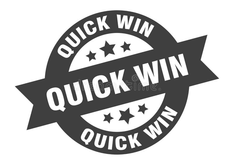 Quick win stock vector. Illustration of note, square - 124322954