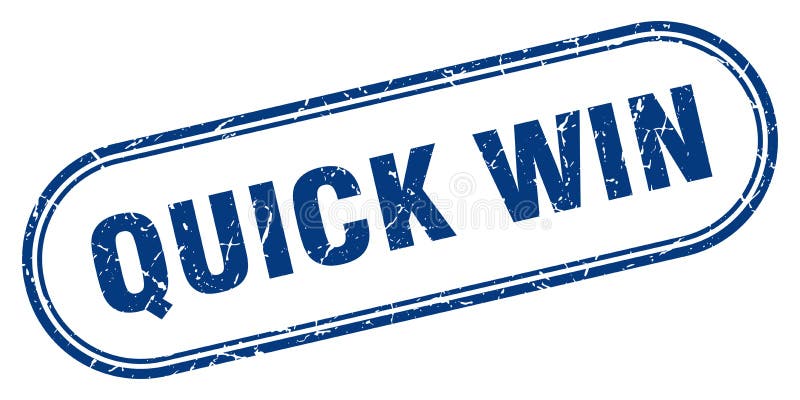 Quick win stamp stock vector. Illustration of grungy - 122121043