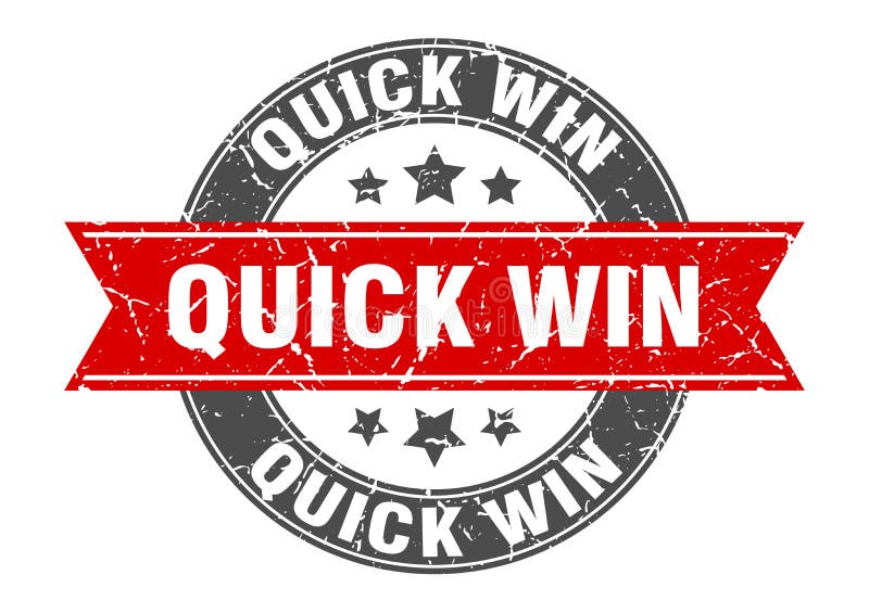 Quick win stamp stock vector. Illustration of grungy - 122121043