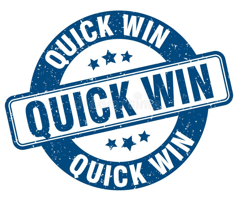 Quick Win Stamp. Quick Win Label. Round Grunge Sign Stock Vector ...
