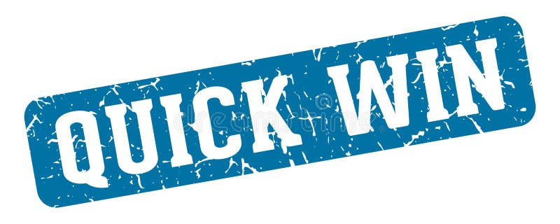Quick Win Rectangular Sign. Quick Win Stamp Stock Vector - Illustration ...