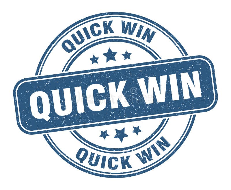 Quick Win Stamp. Quick Win Round Grunge Sign Stock Vector ...