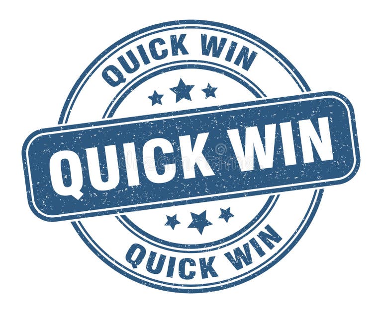 Quick Win Stamp. Quick Win Round Grunge Sign Stock Vector ...