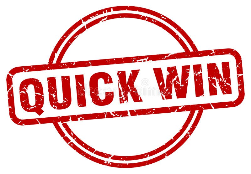 Quick Win - Red Grunge Rubber, Stamp Stock Illustration - Illustration ...