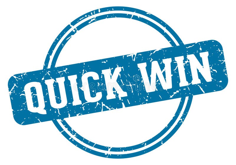 Quick win stamp stock vector. Illustration of background - 349493535