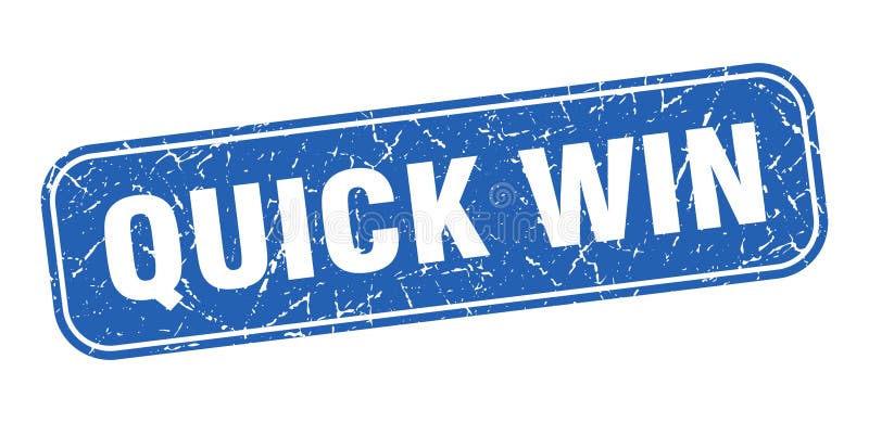 Quick Win Stamp. Quick Win Square Grungy Isolated Sign Stock Vector ...