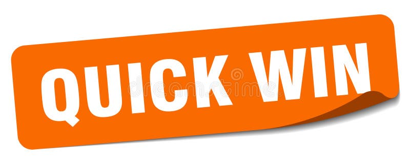 Quick Win Sticker. Quick Win Label Stock Vector - Illustration of quick ...