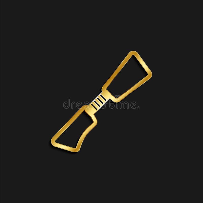 Quickdraw, Icon Gold Icon. Vector Illustration of Golden Style Stock ...