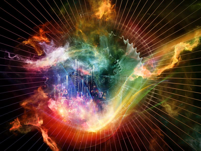 Abstract Visualization Composition Stock Illustration - Illustration of ...