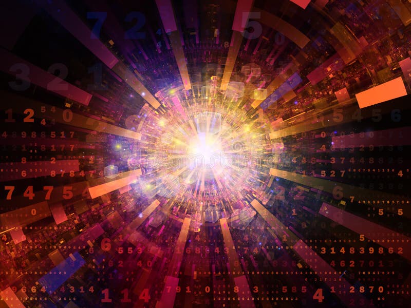 Quickening of Integer Realm Stock Illustration - Illustration of ...