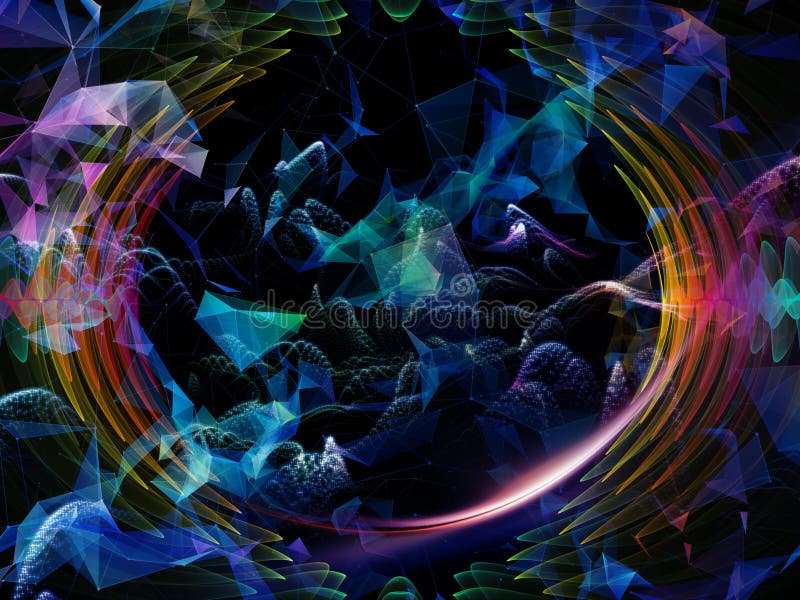 Quickening of Virtual World Stock Illustration - Illustration of ...