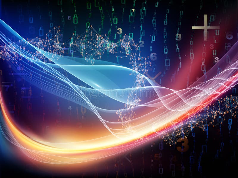 Quickening of Wave stock illustration. Illustration of information ...