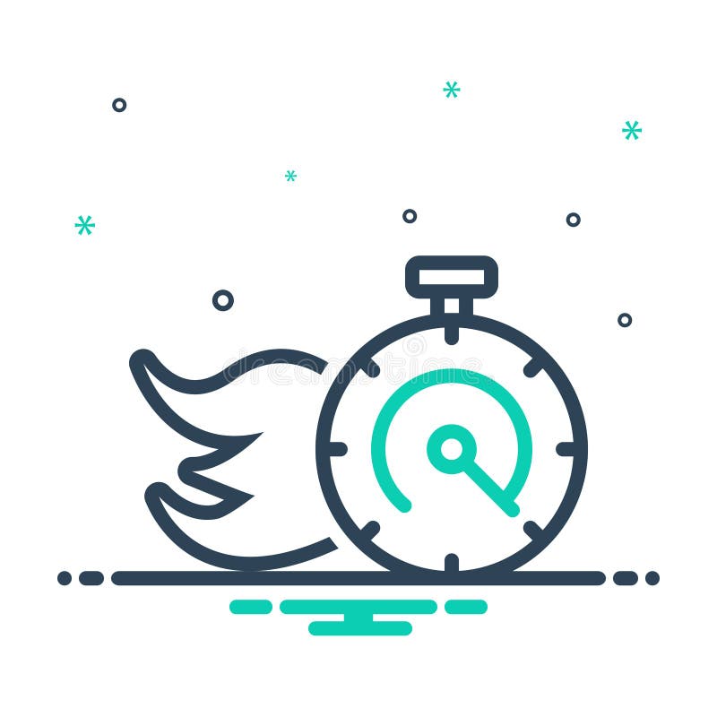 Mix Icon for Quickly, before Long and Soon Stock Vector - Illustration ...