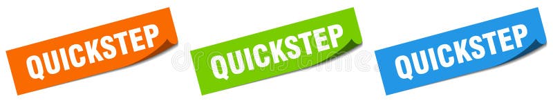 Quickstep Banner. Quickstep Speech Bubble Label Set. Stock Vector ...