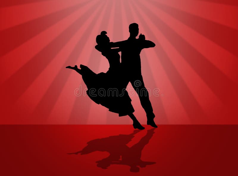 Quickstep Dance stock illustration. Illustration of music - 519832