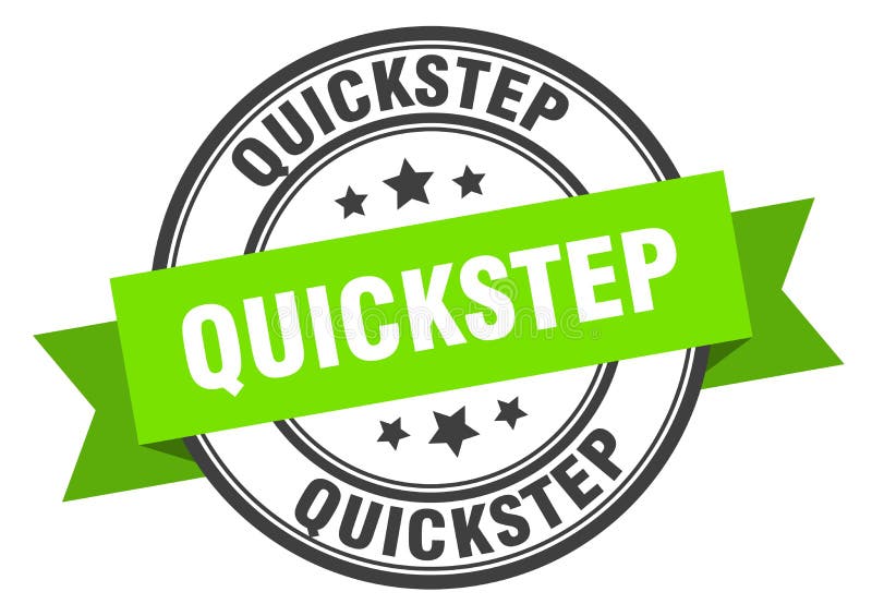 Quickstep Label. Quickstep Round Band Sign Stock Vector - Illustration ...