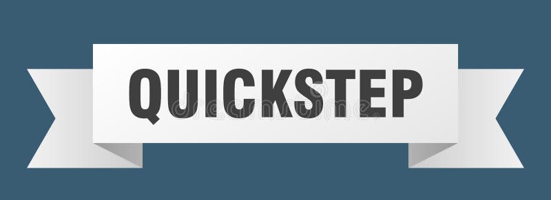 Quickstep ribbon. stock vector. Illustration of label - 191270850