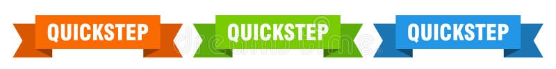 Quickstep Ribbon. Quickstep Isolated Paper Sign. Banner Stock Vector ...