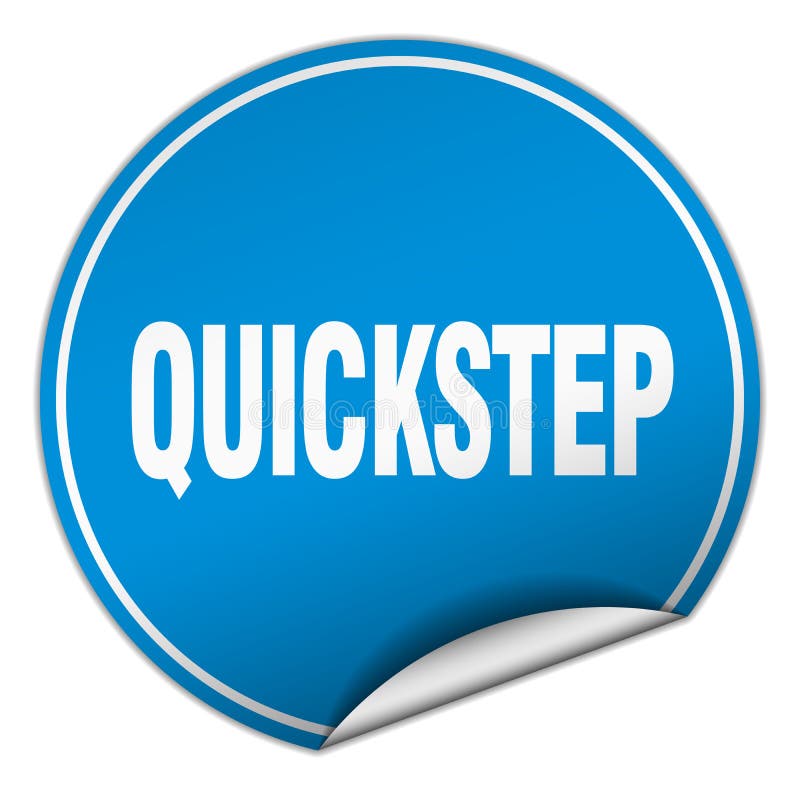 Quickstep sticker stock vector. Illustration of background - 121041158