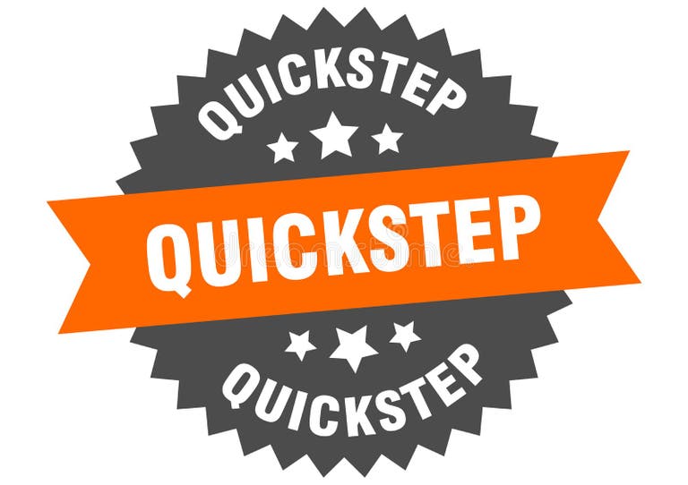 Quickstep Sign. Quickstep Circular Band Label. Quickstep Sticker Stock ...