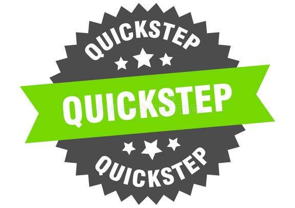 Quickstep Sign. Quickstep Circular Band Label. Quickstep Sticker Stock ...
