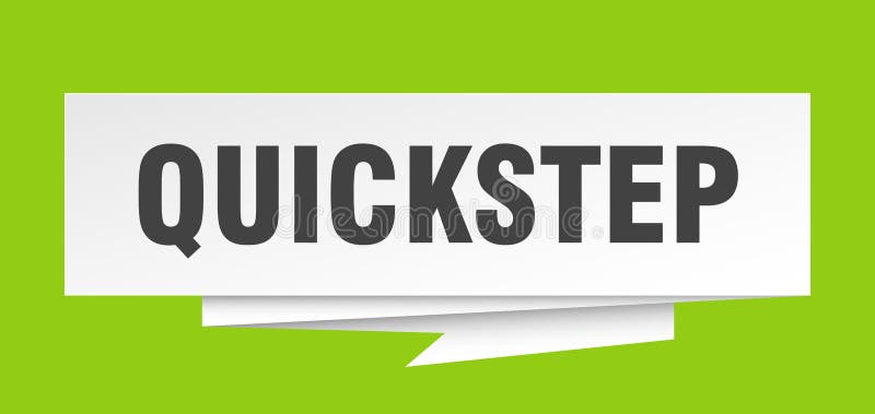 Quickstep stock vector. Illustration of ribbon, badge - 124337881