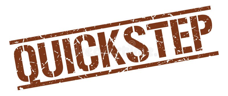 Quickstep stamp stock vector. Illustration of brown - 122093087