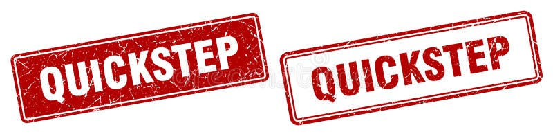 Quickstep Stamp Set. Quickstep Square Grunge Sign Stock Vector ...