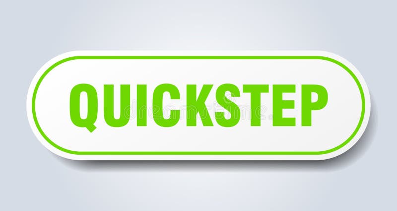 Quickstep sticker. stock vector. Illustration of green - 197155098