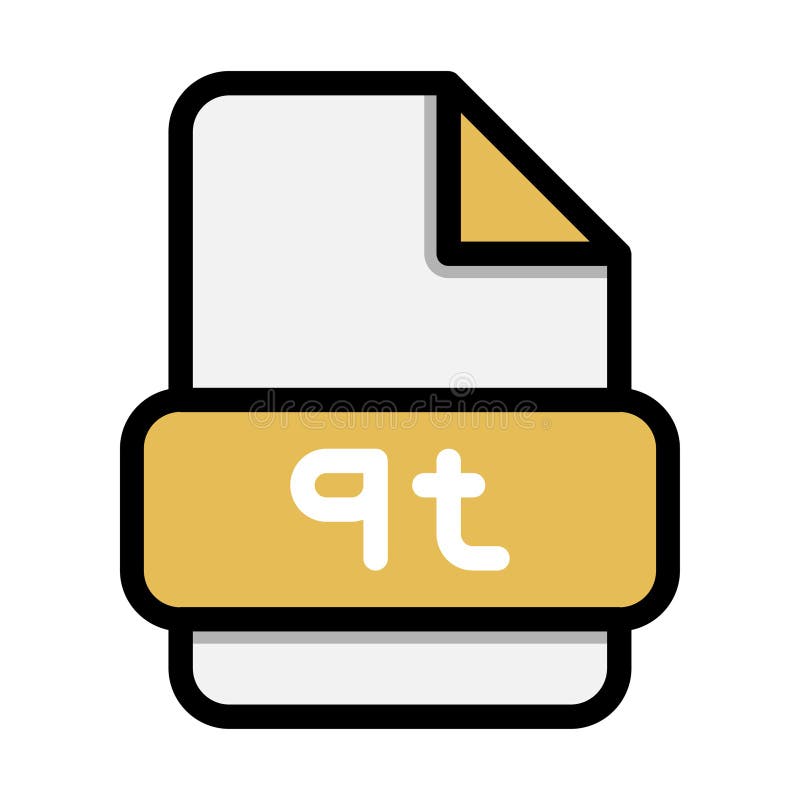 Quicktime File Icons. Flat File Extension. Icon Video Format Symbols ...