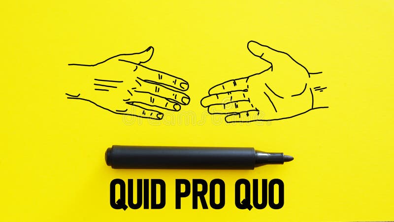 Quid Pro Quo is Shown Using the Text Stock Image - Image of idea ...