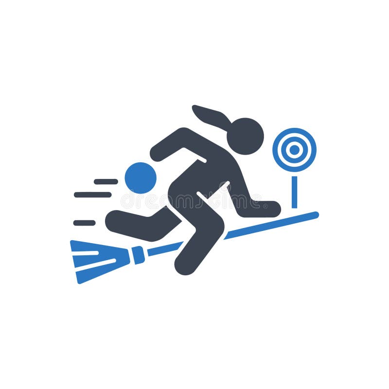 Quidditch Player Icon stock vector. Illustration of ball - 374473621