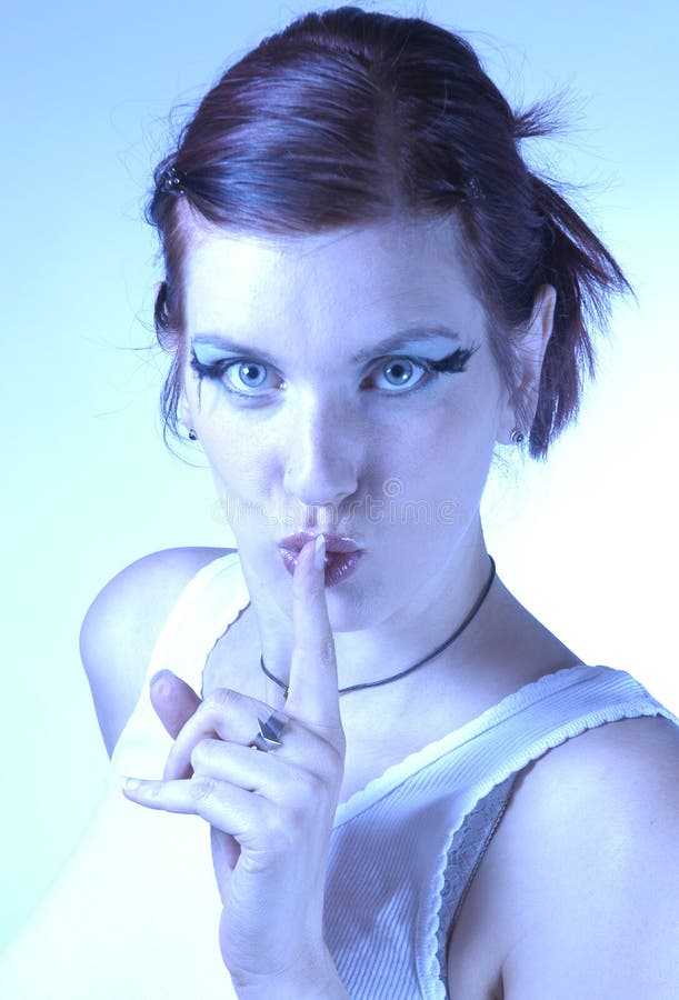 Shhhh, Quiet!! stock photo. Image of attractive, gesture - 612314