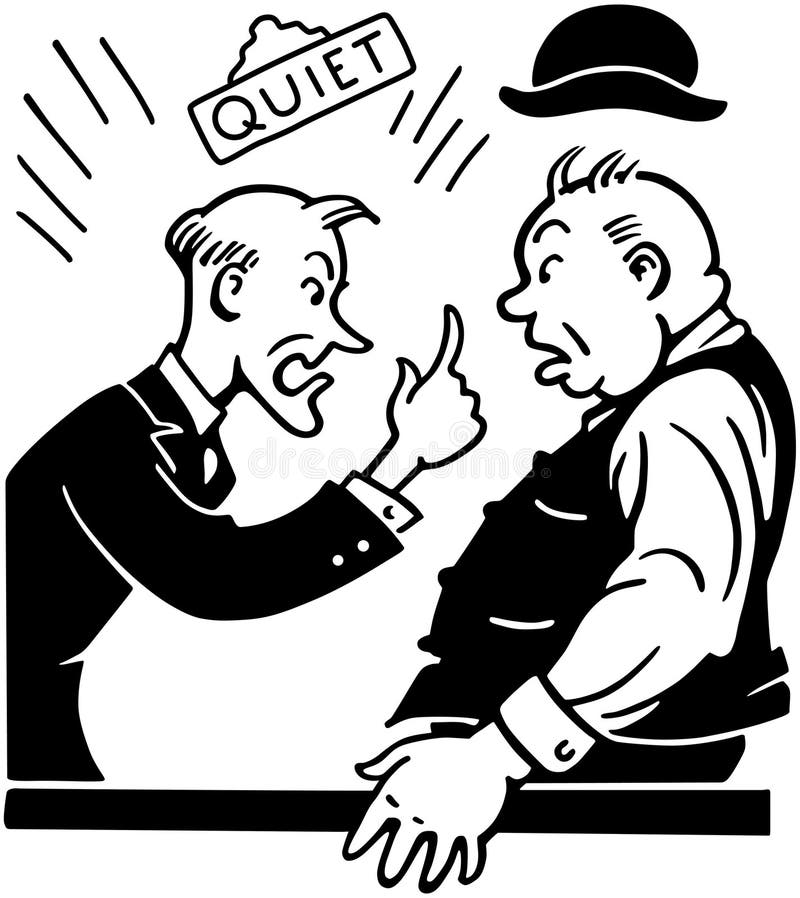 Quiet stock vector. Illustration of 1940, conversations - 42095465