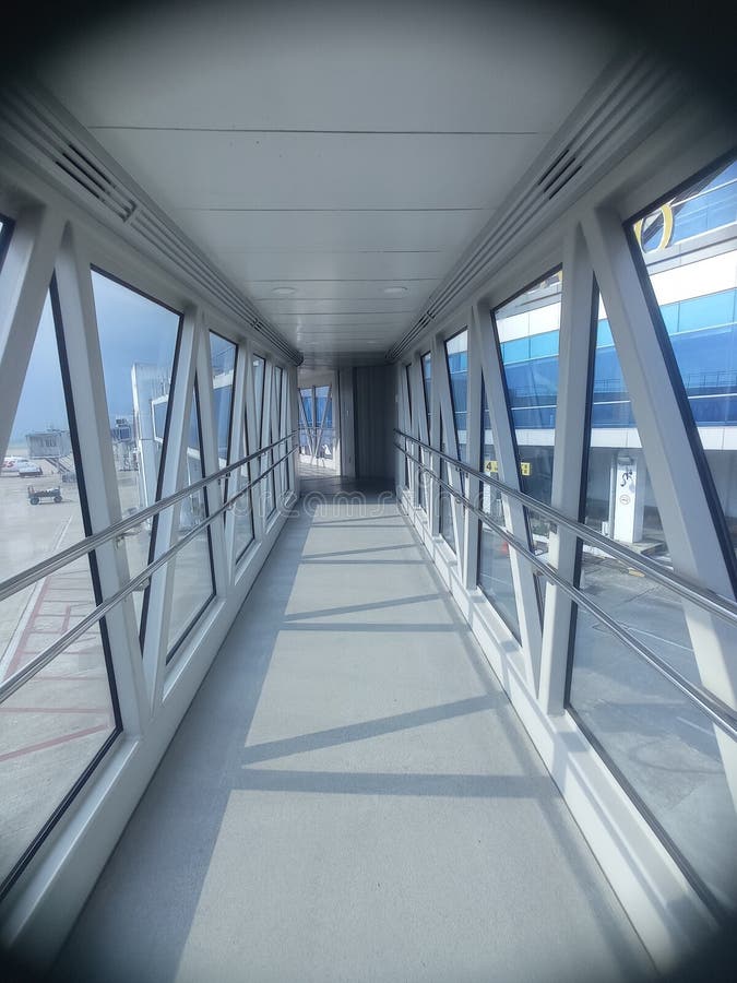 Quiet Airport Aisle Pathway Stock Photo - Image of airport, aisle ...