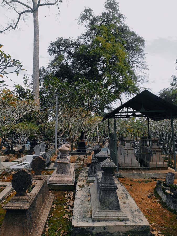 Quiet Cemetery with Its Aesthetics Editorial Photography - Image of ...