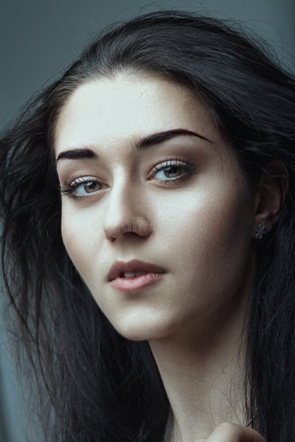 Quiet Confidence Shines through Her Natural Demeanor Stock Image ...