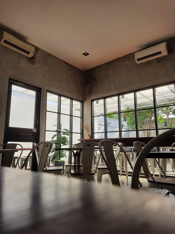 A Quiet Corner of the Cafe during the Day Stock Image - Image of corner ...