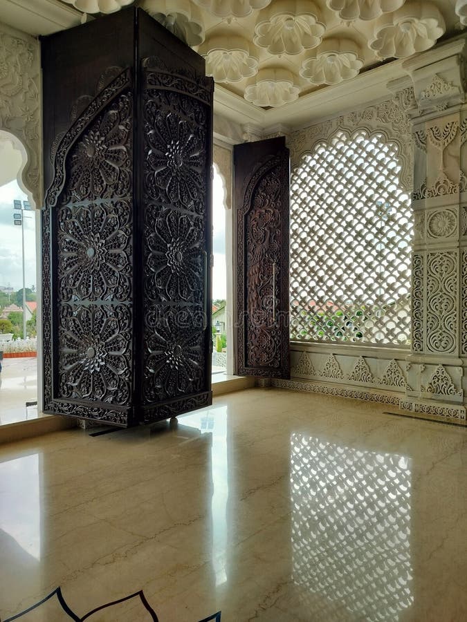 A Quiet Corner at a Peaceful Temple in India Stock Image - Image of ...